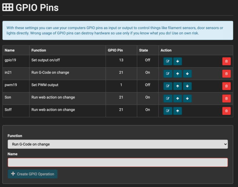 GPIO Tutorial - Repetier-Server