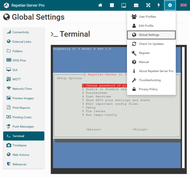 Raspberry Pi Image - Repetier-Server
