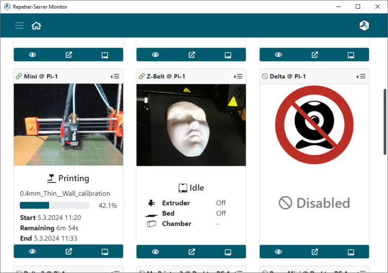 3D Printer Farms and 3D Printing Services - Repetier-Server
